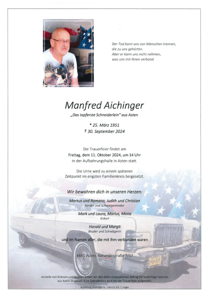 Sterbefälle 2024 – Bestattung Stockinger